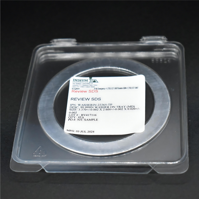 Buy Pure Indium Washers | Indium